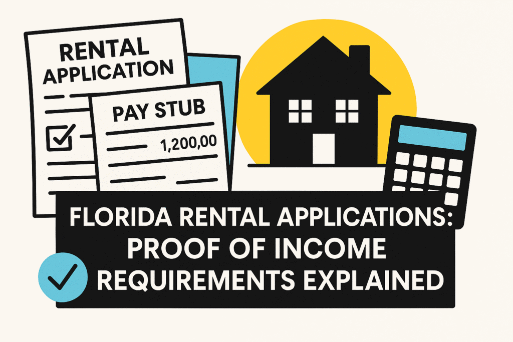 Florida Rental Application Proof of Income Requirements